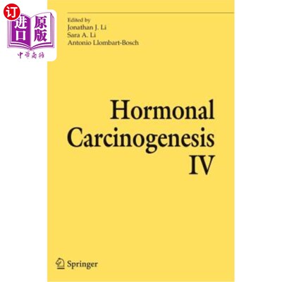 海外直订医药图书Hormonal Carcinogenesis IV 荷尔蒙第四致癌作用