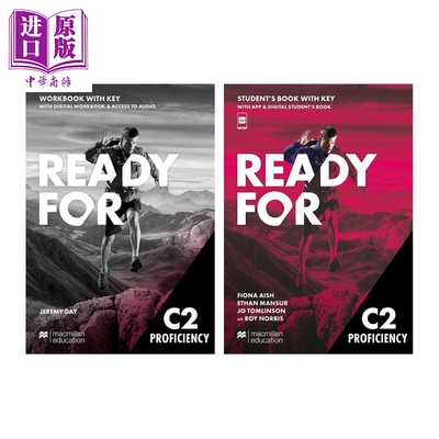 预售 麦克米伦剑桥CPE考试备考学生用书+练习册套装 含答案配电子书Ready for C2 Proficiency Students Book Workbook【中商原版?