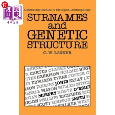 海外直订Surnames and Genetic Structure 姓氏和遗传结构