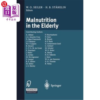 海外直订医药图书Malnutrition in the Elderly 老年人营养不良