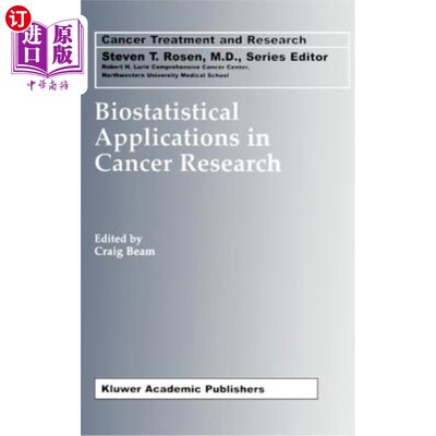 海外直订医药图书Biostatistical Applications in Cancer Research 生物统计学在癌症研究中的应用