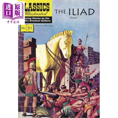 伊利亚特 荷马史诗 图画小说 The Iliad 英文原版 Homer【中商原版】