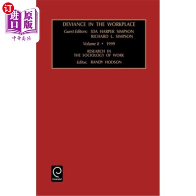 海外直订Deviance in the Workplace 职场越轨行为