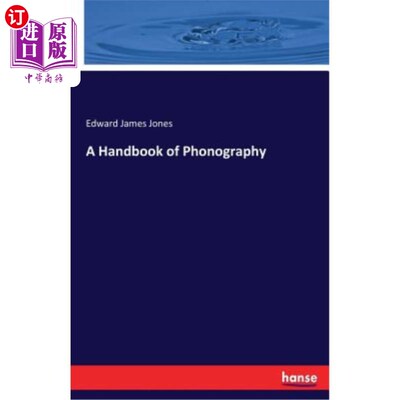 海外直订A Handbook of Phonography 音韵学手册