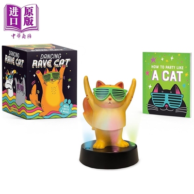 跳舞狂欢猫迷你套装 Dancing Rave Cat: With Lights & Music Rp Minis 英文原版 Sarah Royal 创意周边摆件手办【中商原版】