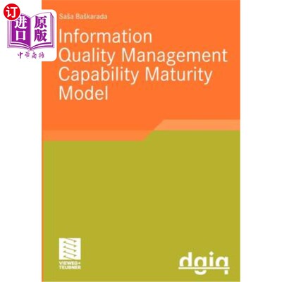 海外直订Iqm-CMM: Information Quality Management Capability Maturity Model 信息质量管理能力成熟度模型