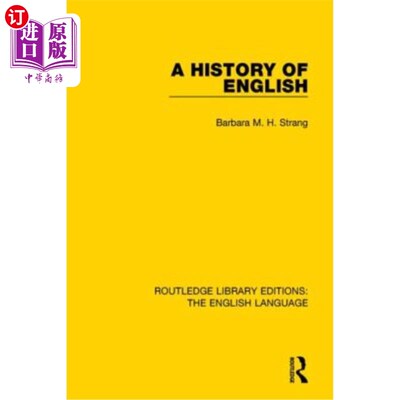 海外直订A History of English (Rle: English Language) 英语史