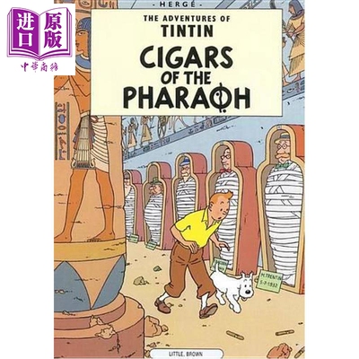 预售 丁丁历险记 法老的雪茄 经典版 英文原版 Cigars of the Pharoah Herge 比利时漫画大师【中商原版】