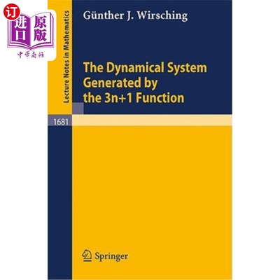 海外直订The Dynamical System Generated by the 3n+1 Function 3n+1函数生成的动力系统