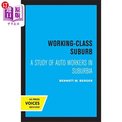 海外直订Working-Class Suburb 工人阶级的郊区