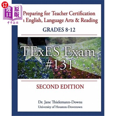 海外直订Preparing for Teacher Certification in English, Language Arts & Reading: Grades  准备英语、语言艺术和阅读教
