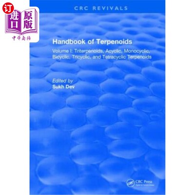 海外直订Handbook of Terpenoids: Volume I: Triterpenoids 萜类手册：第一卷：三萜类