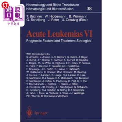海外直订医药图书Acute Leukemias VI: Prognostic Factors and Treatment Strategies 急性白血病VI：预后因素和治疗策略