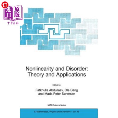 海外直订Nonlinearity and Disorder: Theory and Applications 非线性与无序：理论与应用