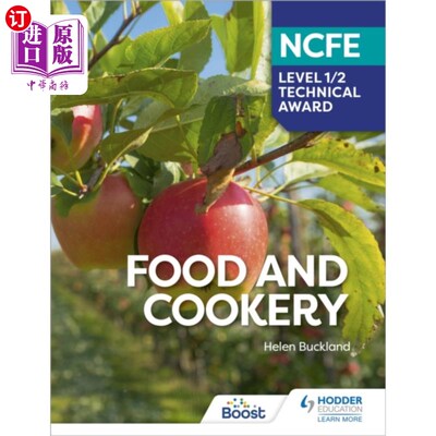 海外直订NCFE Level 1/2 Technical Award in Food and Cooke... 国家食品与烹饪学会二级技术奖