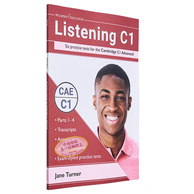 Listening C1 Six practice tests for the Cambridge C1 Advanced 听力提升剑桥CAE考试C1级6套模拟练习测试2022【中商原版?