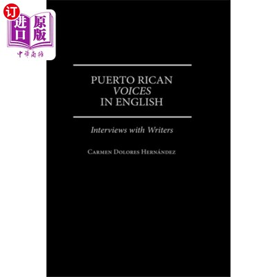 海外直订Puerto Rican Voices in English 波多黎各英语之声
