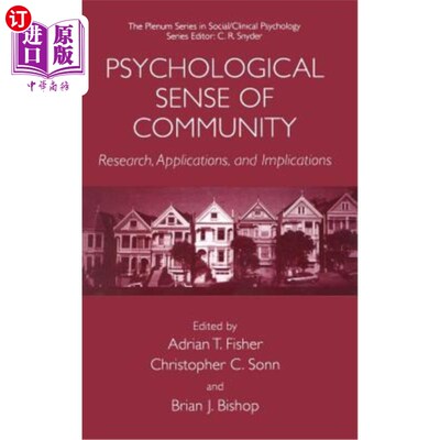 海外直订Psychological Sense of Community: Research, Applications, and Implications 心理学社区意识:研究、应用和启示