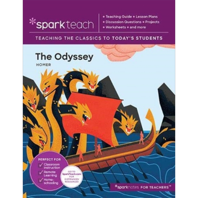 荷马史诗 奥德赛 Sparkteach系列 The Odyssey Homer 英文原版 奥德赛电影原著小说 诺兰奥德赛电影周边书 奥德赛书