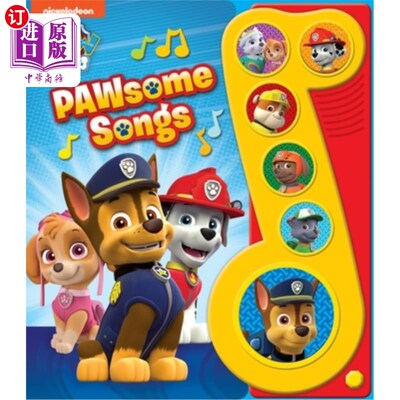 海外直订Nickelodeon: Paw Patrol: Pawsome Songs Nickelodeon:《爪巡逻队:爪歌