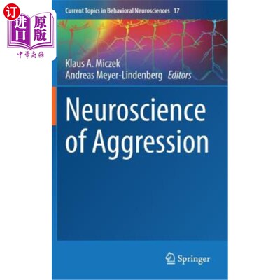 海外直订医药图书Neuroscience of Aggression 神经科学的侵略