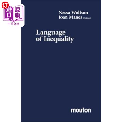 海外直订Language of Inequality 不平等的语言
