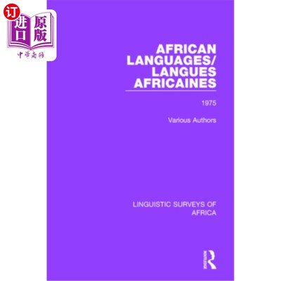 海外直订African Languages/Langues Africaines: 1975 非洲语言/非洲语言：1975年卷一