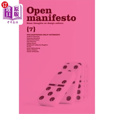 海外直订Open Manifesto: Enlightened Self Interest 开放宣言:开明的自我利益