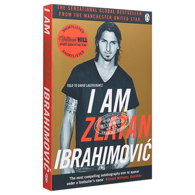 AC米兰 兹拉坦伊布拉希莫维奇自传 伊布传记 我是伊布 I am Zlatan Ibrahimovic 英文原版 足球周边足球书籍