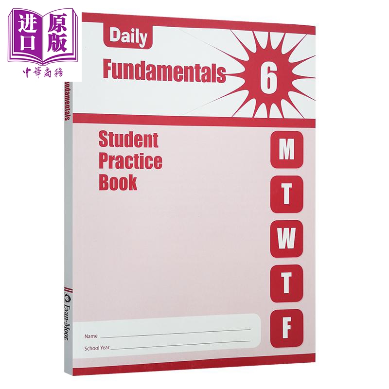 现货 Evan-Moor Daily Fundamentals Grade 6 SE每日练习系列基础知识六年级无答案作业本美国加州教辅【中商 ...