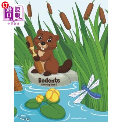 海外直订Rodents Coloring Book 3