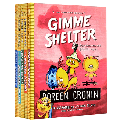 小鸡特工队5册 英文原版The Chicken Squad 1-5侦探推理小说章节书 朵琳·克罗宁Doreen Cronin儿童课外书 儿童文学小说7-10?