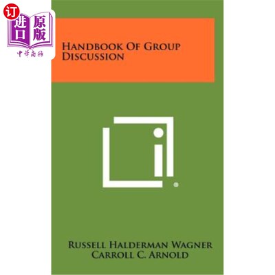 海外直订Handbook of Group Discussion 小组讨论手册