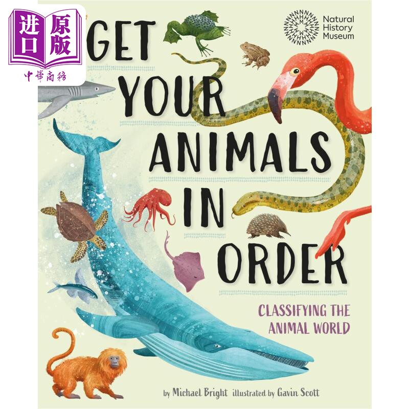 整理动物 对动物世界进行分类 Get Your Animals in Order 英文原版 儿童科普绘本 自然科学知识百科图画书 精装【中商原版】