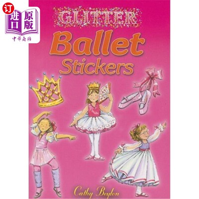 海外直订Glitter Ballet Stickers 闪亮芭蕾贴纸
