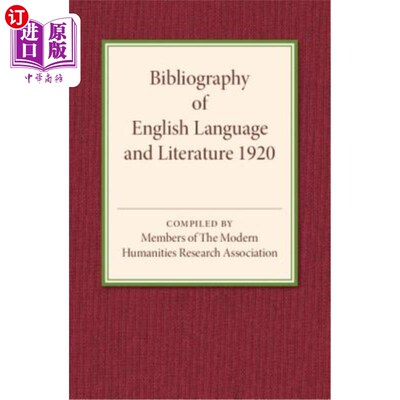 海外直订Bibliography of English Language and Literature 1920 1920年英语语言文学书目