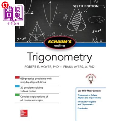 海外直订Schaum's Outline of Trigonometry 沙姆三角学提纲