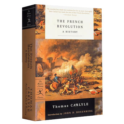 【中商原版】卡莱尔：法国革命 英文原版 French Revolution Thomas Carlyle Modern Library