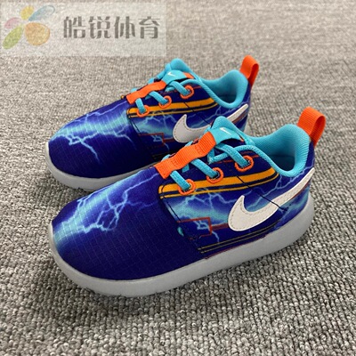 Nike ROSHE Print耐克男女童轻便防滑一脚蹬运动休闲鞋749358-401