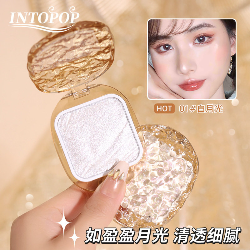 INTOPOP水光微漾高光粉自然修容珠光爆闪卧蚕眼影面部提亮高光粉