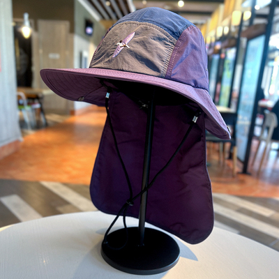 日系复古拼色速干渔夫帽