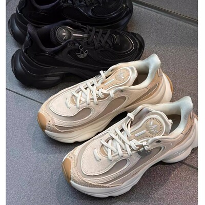 阿迪达斯三叶草女25秋OZVENUZ经典复古厚底运动鞋JS2468 KI0558