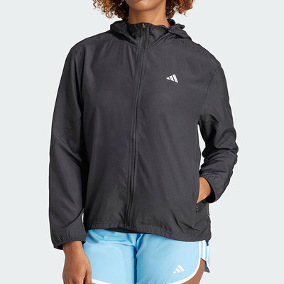 阿迪达斯25秋女装外套运动服连帽夹克休闲开衫上衣IL7223 JM5745