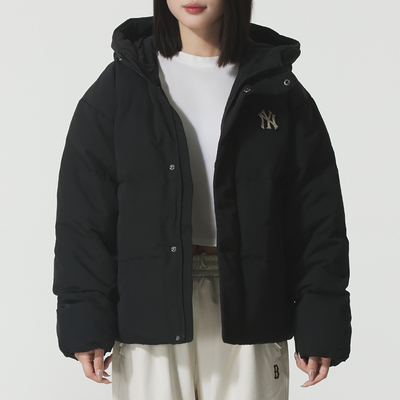 MLB男女学院风加厚羽绒服25冬字母连帽外套 3ADJV0356 3ADJB2756