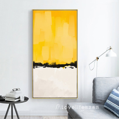 色彩抽象风走廊办公室艺术装饰画