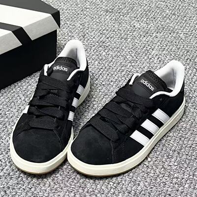 adidas反毛皮板鞋系带百搭休闲鞋