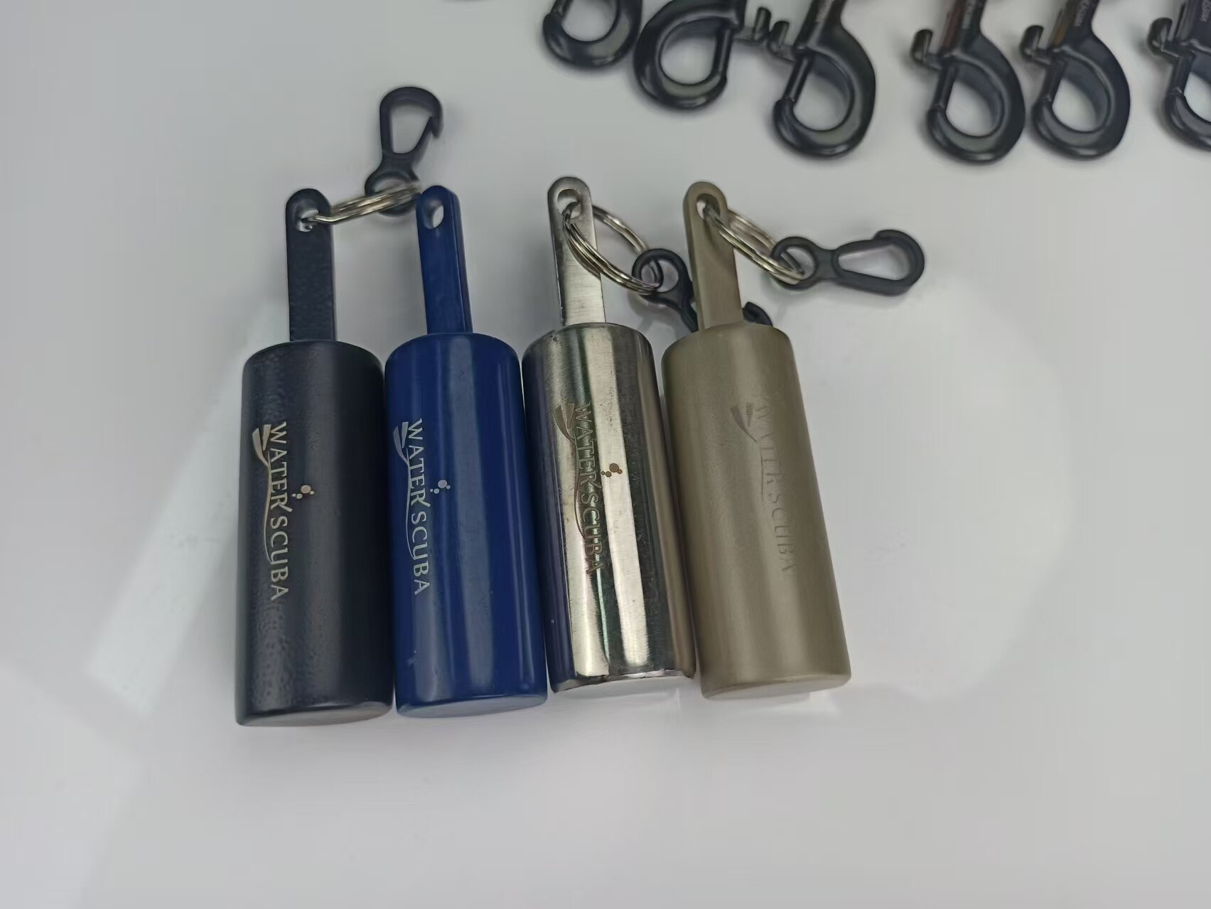 waterscuba潜水叮叮棒铝合金彩色水下摇铃信号响铃提醒器探棒铃铛