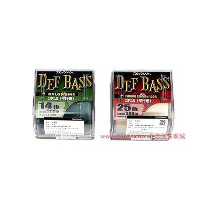 正品达亿瓦DAIWA达瓦300m钓鱼线DEF BASS FLUORO日本进口路亚碳线