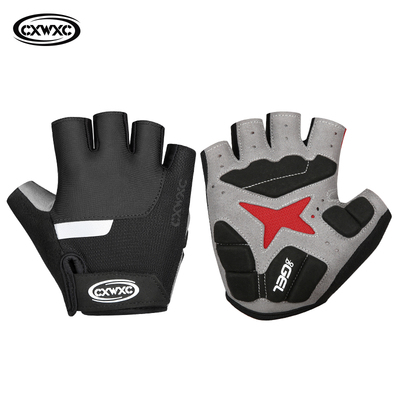 CXWXC骑行手套自行车公路车夏季男半指减震矽胶登山车单车专业女