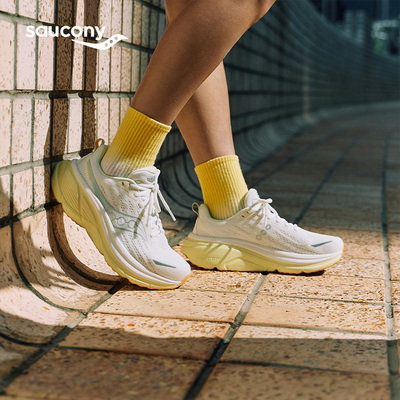 Saucony索康尼官方HURRICANE飓风25缓震支撑耐磨旗舰级舒适跑鞋